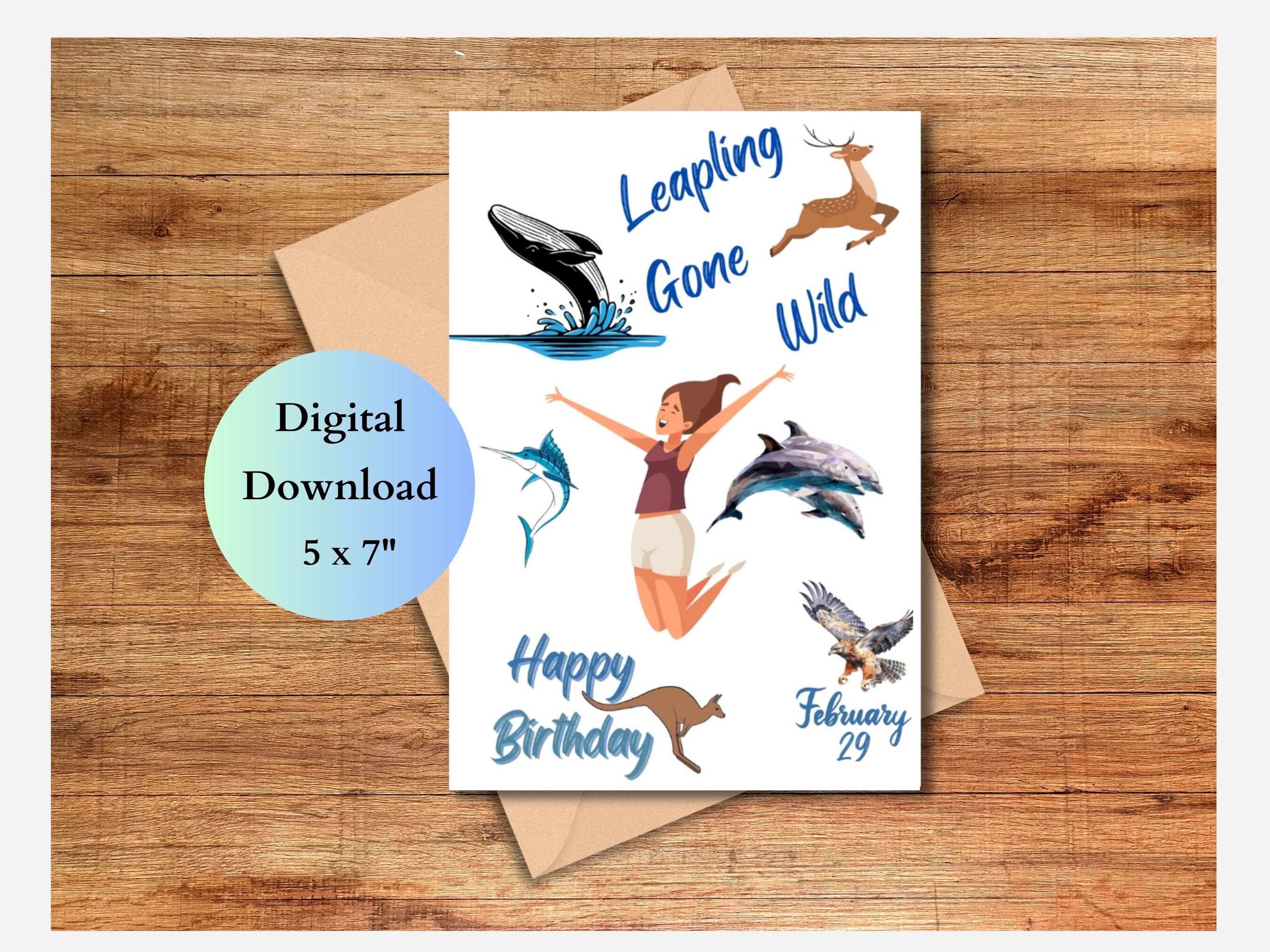 Leap Day Birthday Card for Leaplings Born February 29 in a Leap Year ...