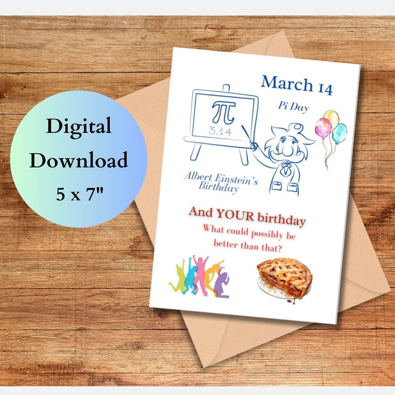 Math Birthday Card - Etsy