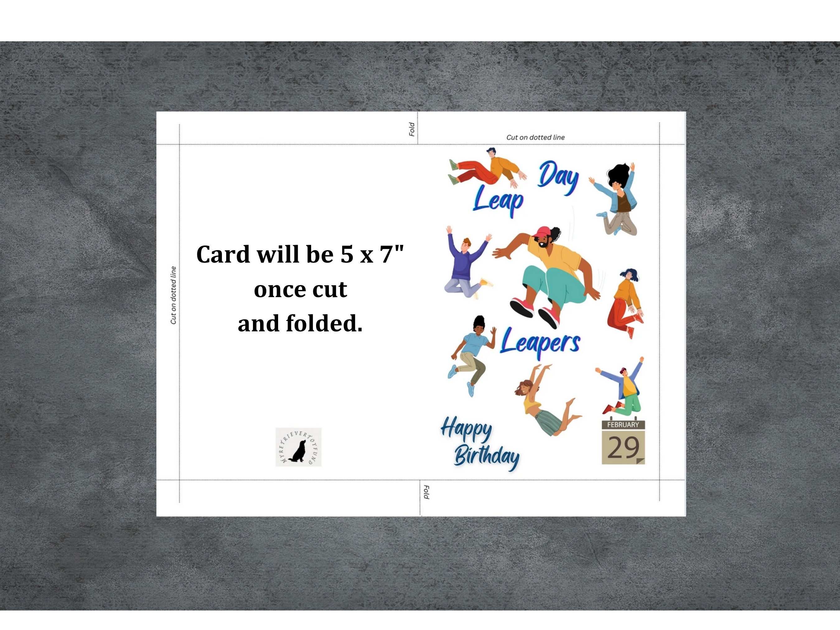 Leap Day Leapers Birthday Card, Printable Leapers February 29 Birthday ...