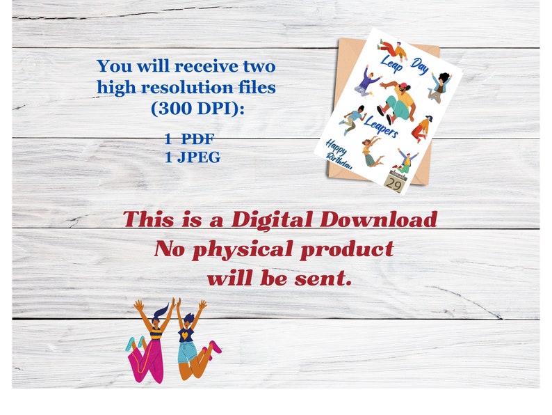 Leap Day Leapers Birthday Card, Printable Leapers February 29 Birthday ...