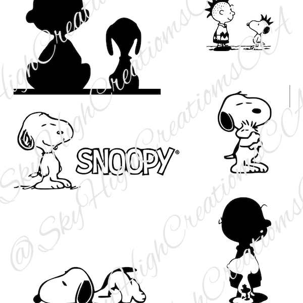 Snoopy Svg - Etsy