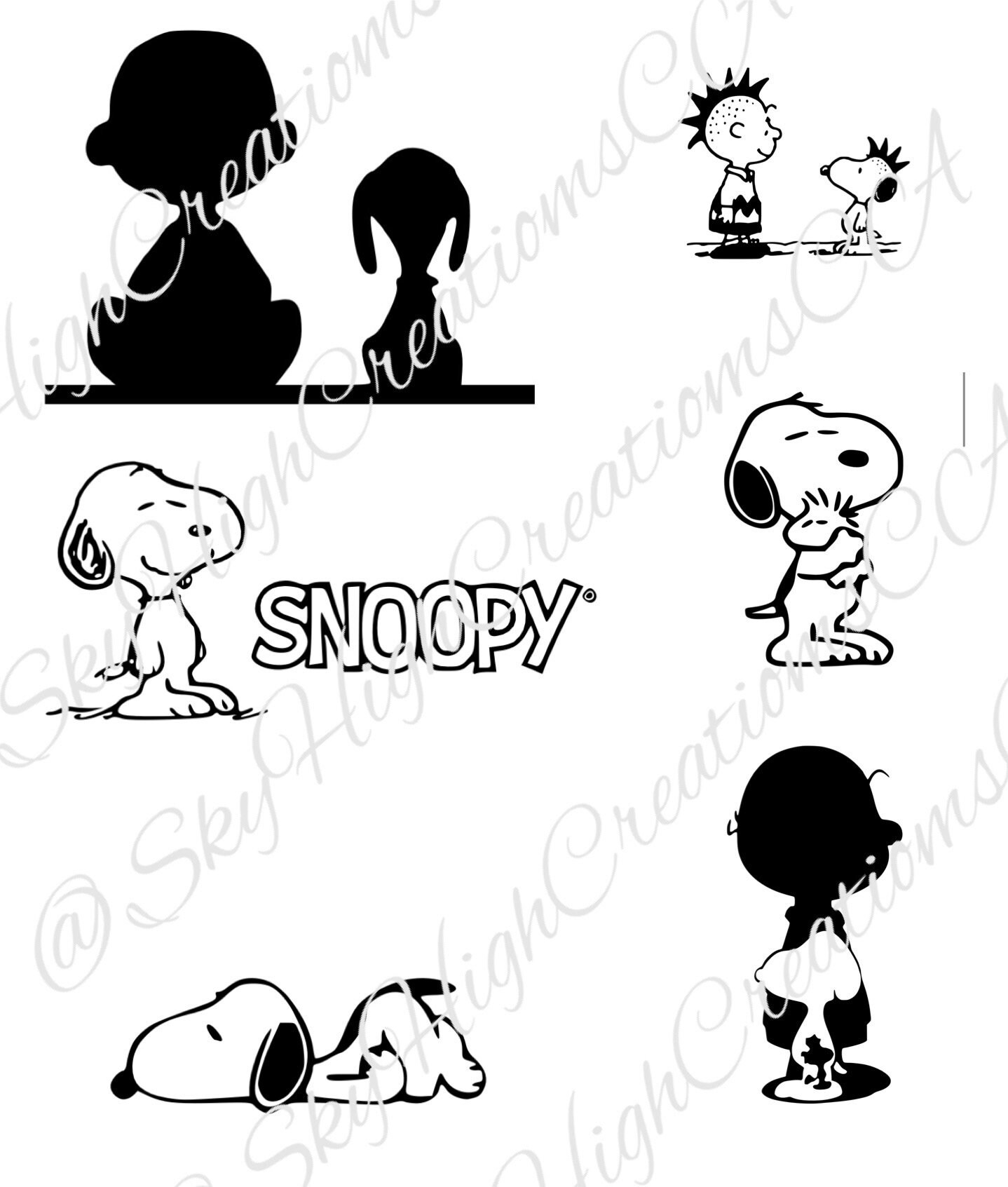Charlie Brown/snoopy SVG Bundle - Etsy