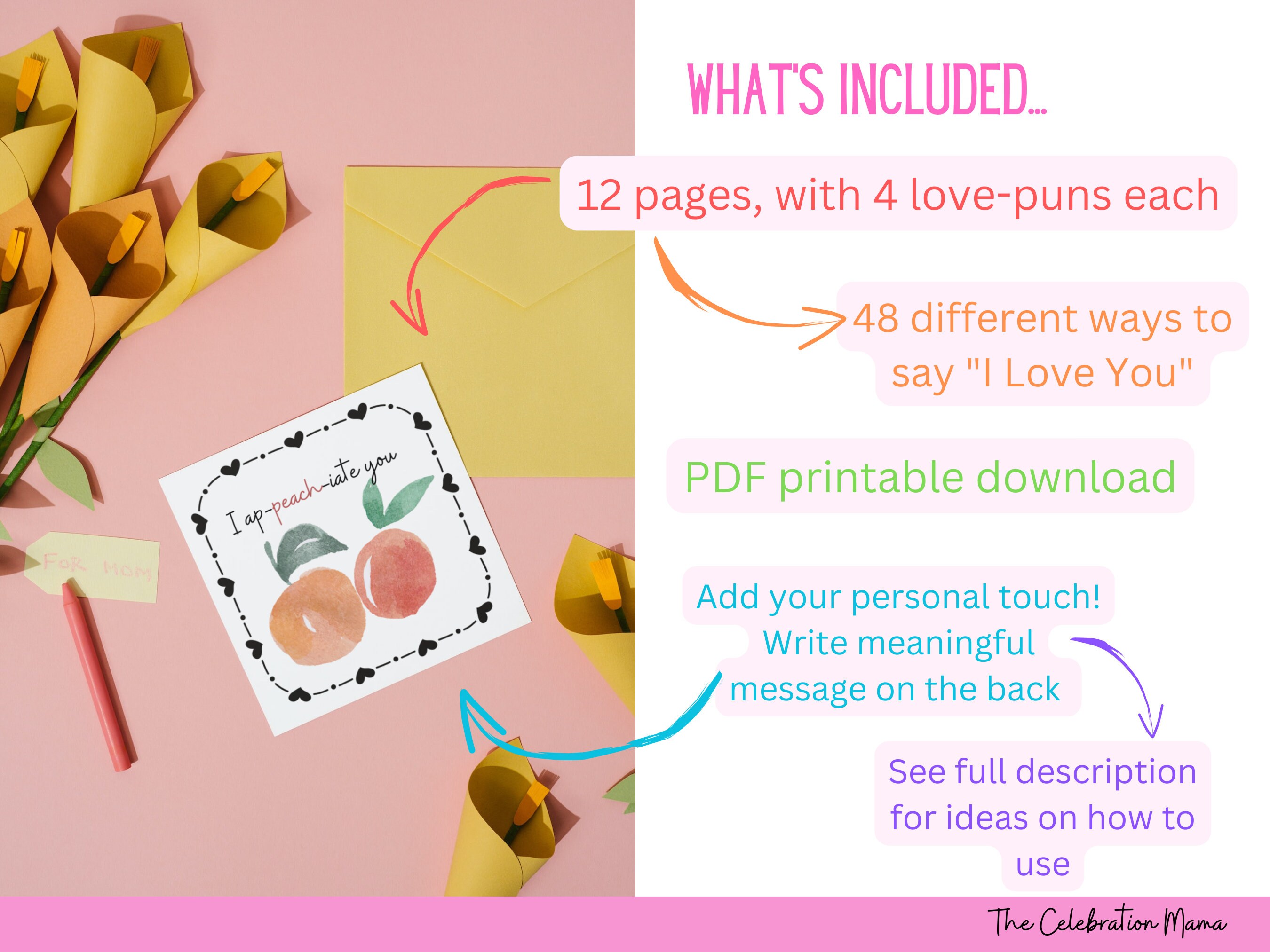 Love Puns Valentine Printable Birthday Printable 12 Days of - Etsy