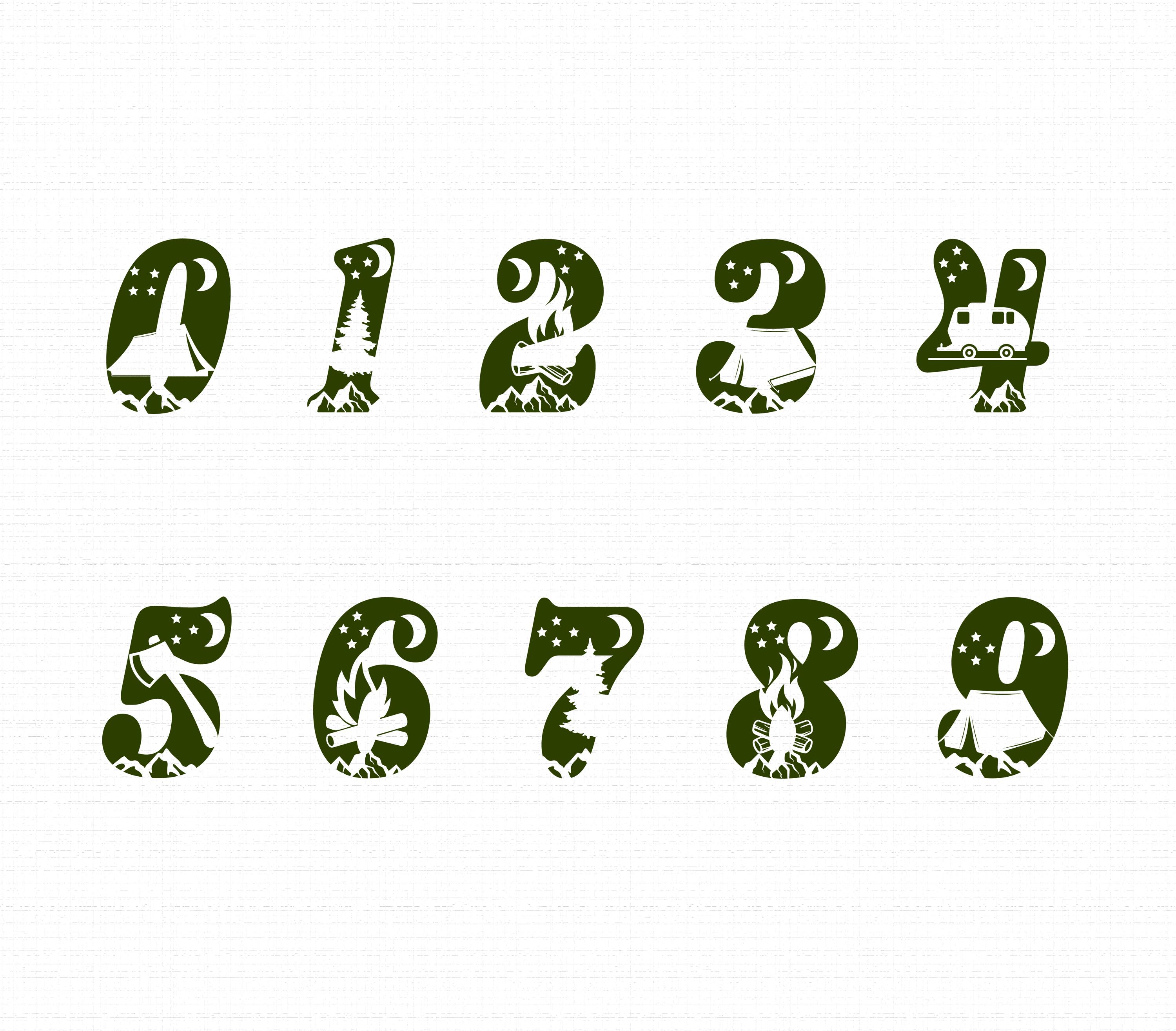 Camping Font Svg, Camping Letters Svg Png, Alphabet Font Svg, Camping ...