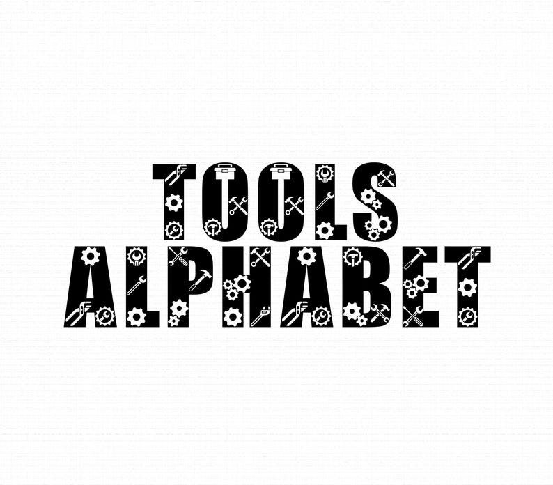 Tools Alphabet Font (svg, Png) - Etsy