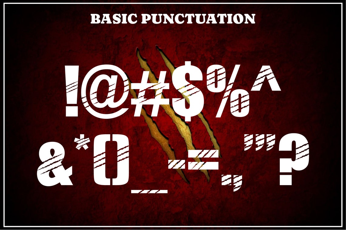 Claw Marks Display Fonts is a Trendy and Unique Decorative Font ...