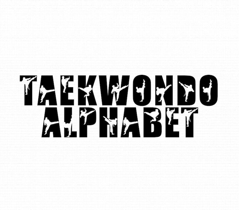 Taekwondo Font Svg, Taekwondo Letters Svg Png, Alphabet Font Svg ...