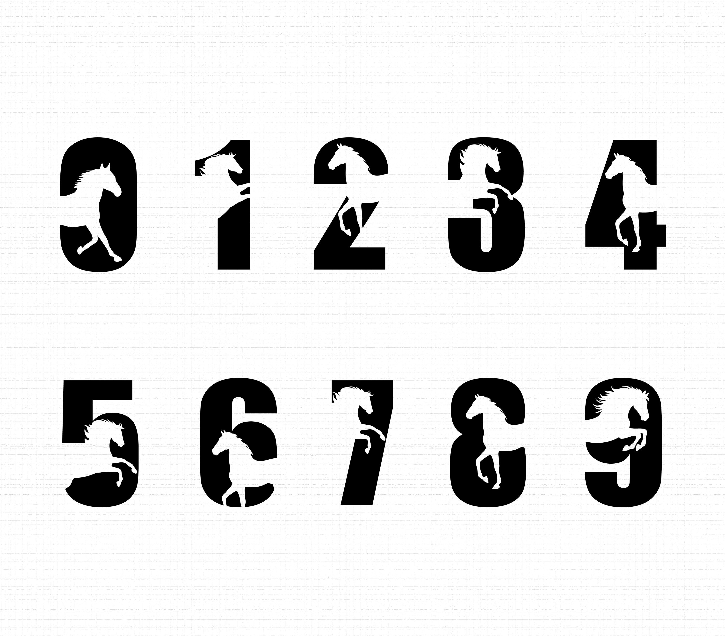 Horse Font Alphabet, Equestrian Letters, Numbers (SVG PNG OTF) - Etsy