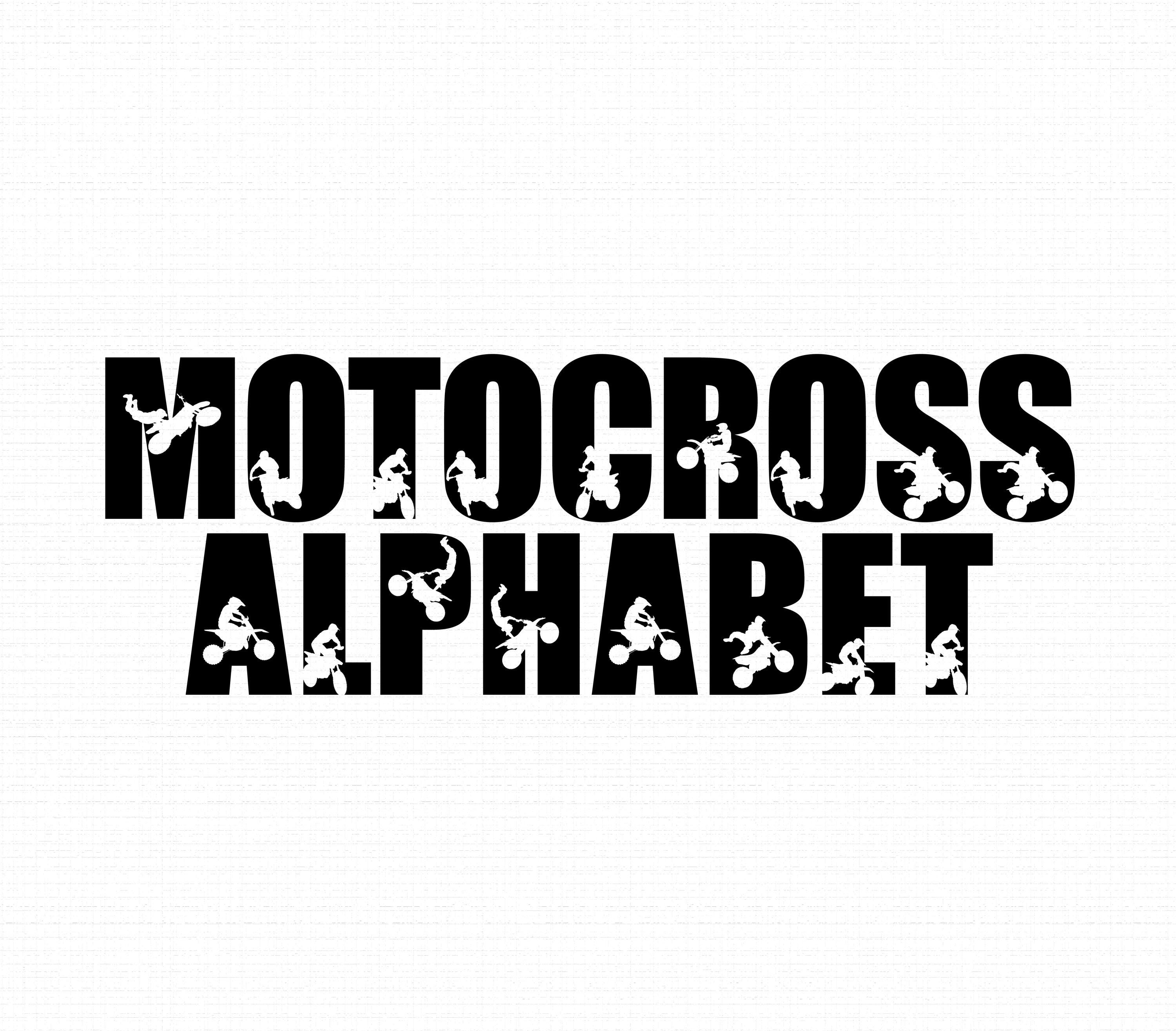 Motocross Font Svg, Motocross Letters Svg Png, Alphabet Font Svg ...