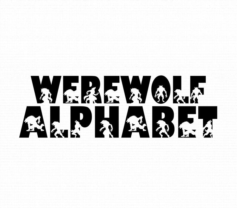 Werewolf Font Svg, Werewolf Letters Svg Png, Alphabet Font Svg ...