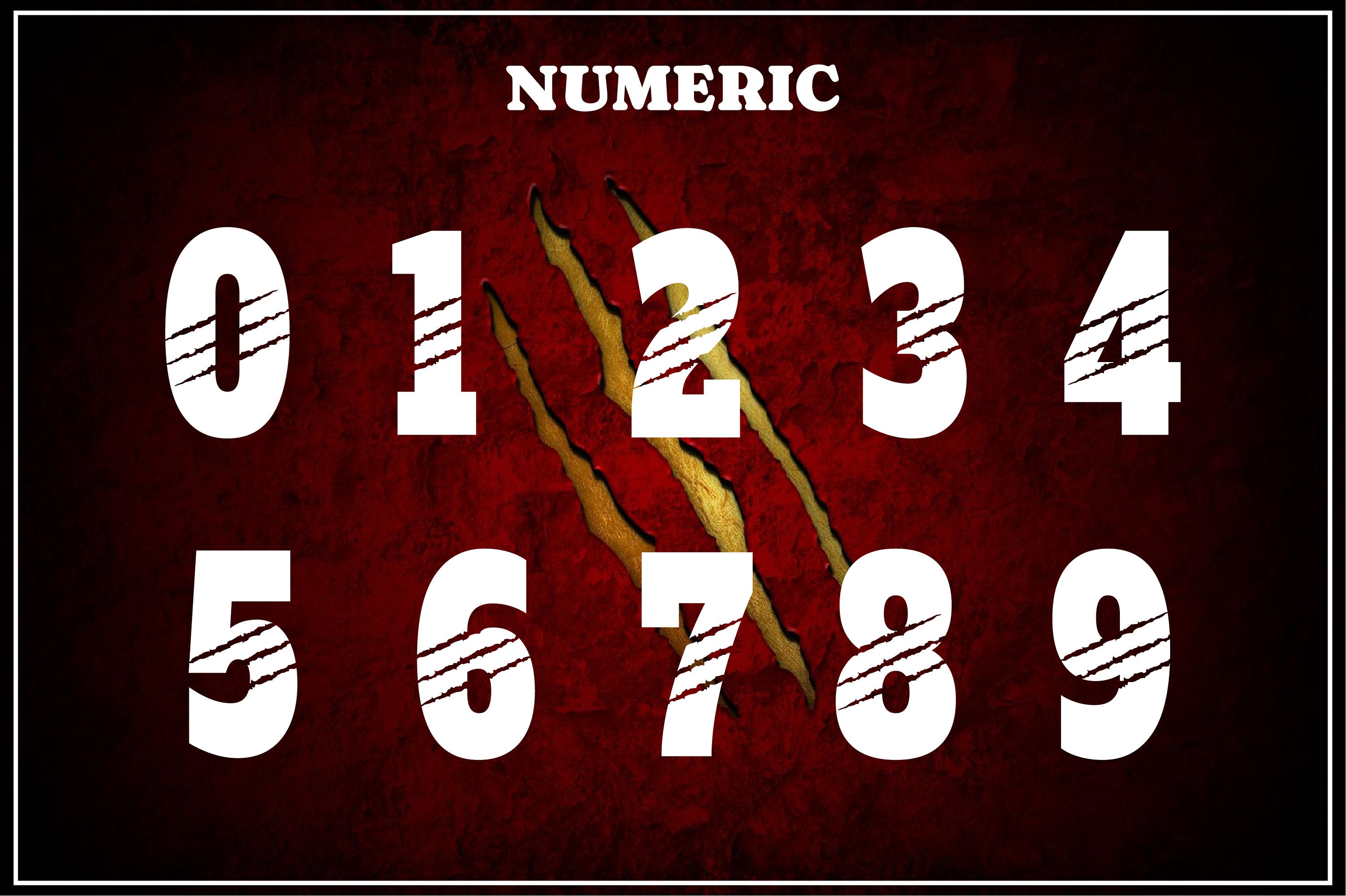 Claw Marks Display Fonts is a Trendy and Unique Decorative Font ...