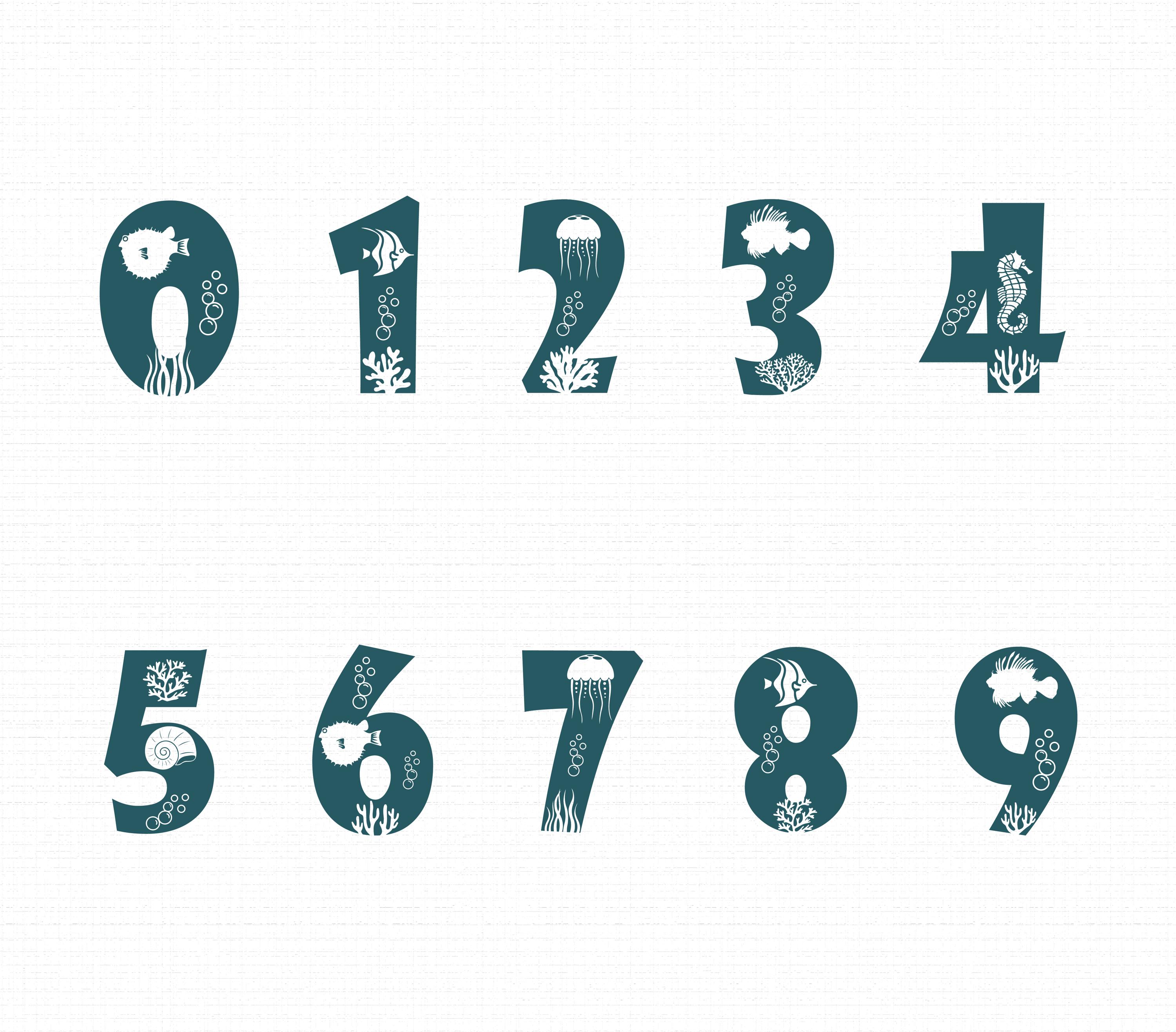 Ocean Font, Thick Display Alphabet (svg, Png, Otf) - Etsy