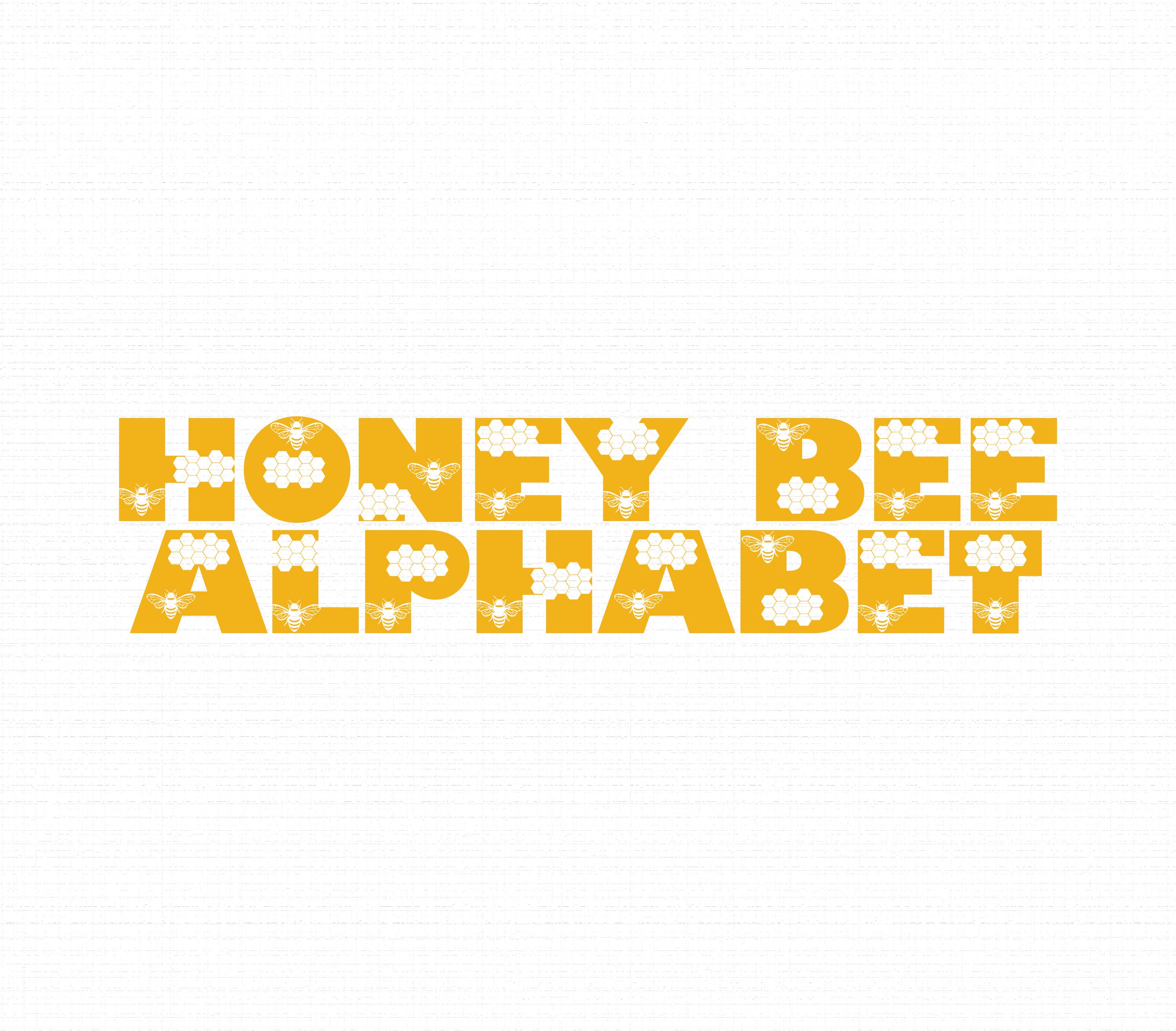 Honey Bee Alphabet Font: SVG, PNG, Cricut & Silhouette - Etsy