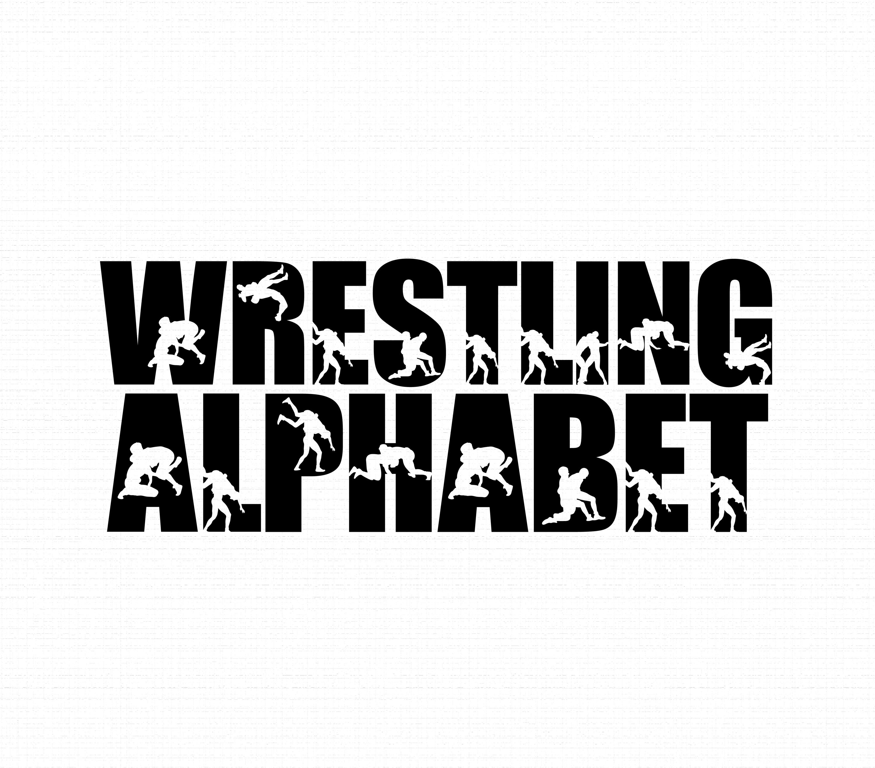 Wrestling Font Svg, Wrestling Letters Svg Png, Alphabet Font Svg ...