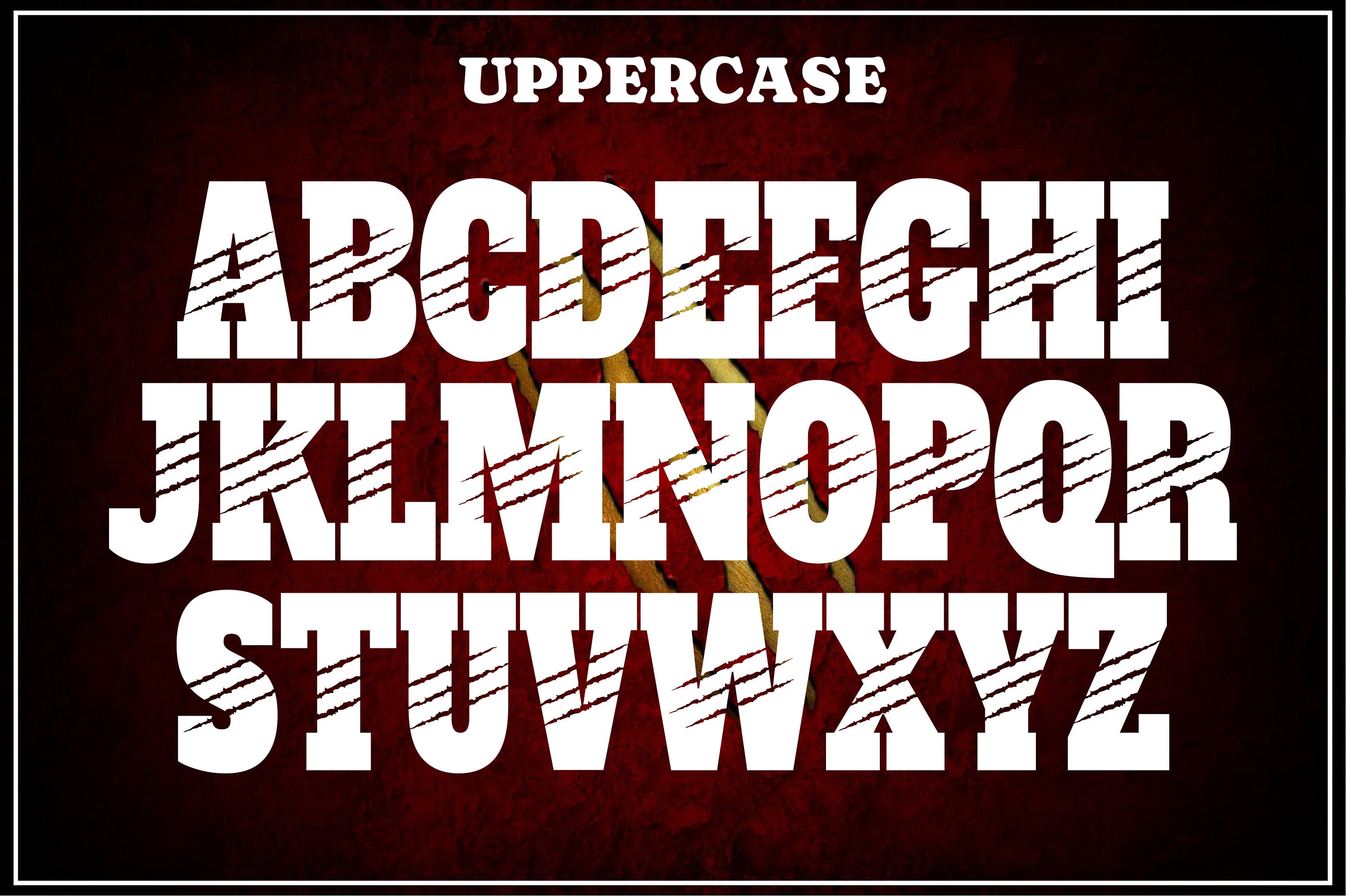 Claw Marks Display Fonts is a Trendy and Unique Decorative Font ...