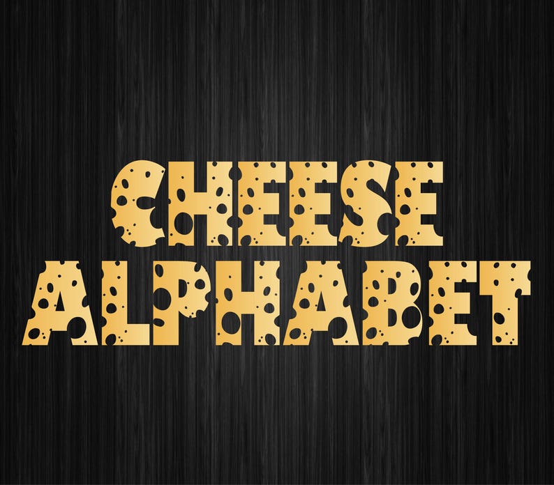 Cheese Font SVG, Thick Display Letters (digital Download) - Etsy Canada