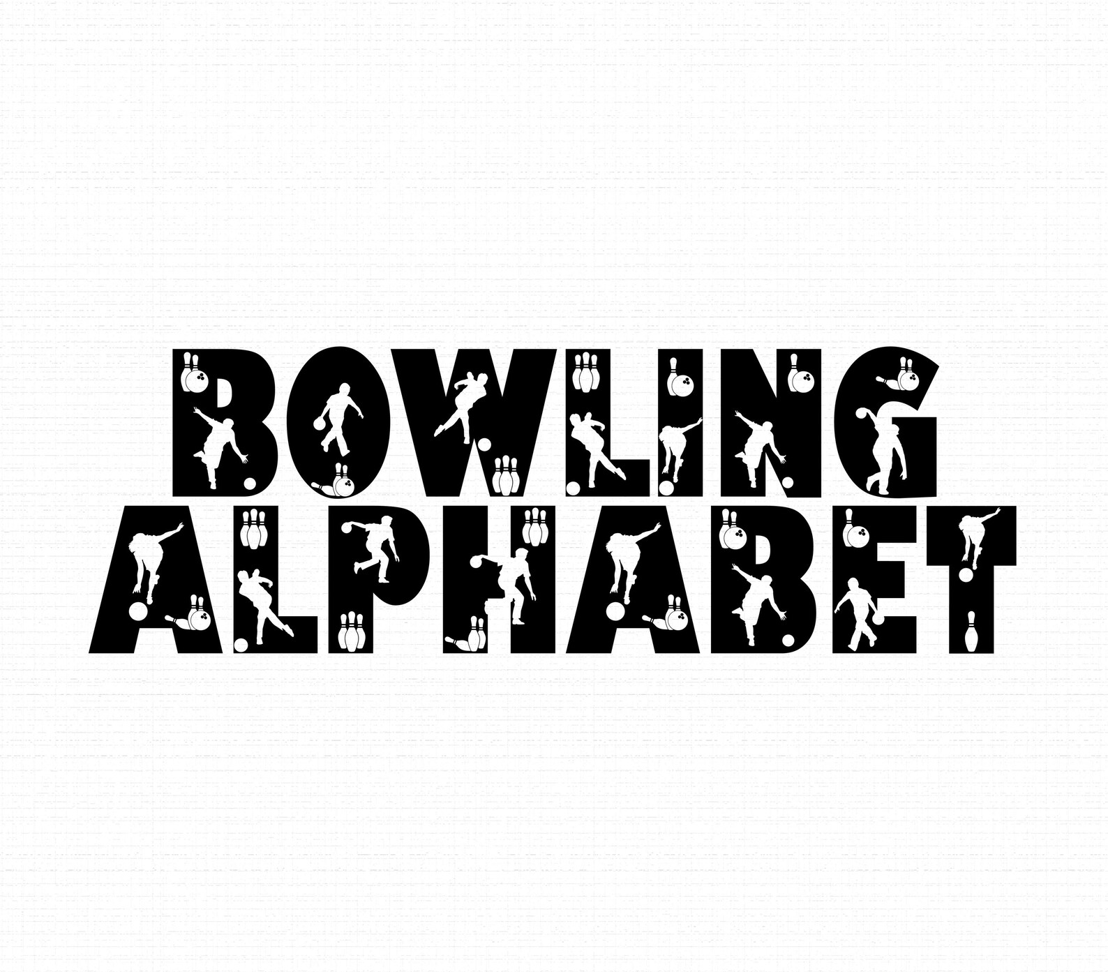 Bowling Font Svg, Bowling Letters Svg Png, Alphabet Font Svg, Bowling ...