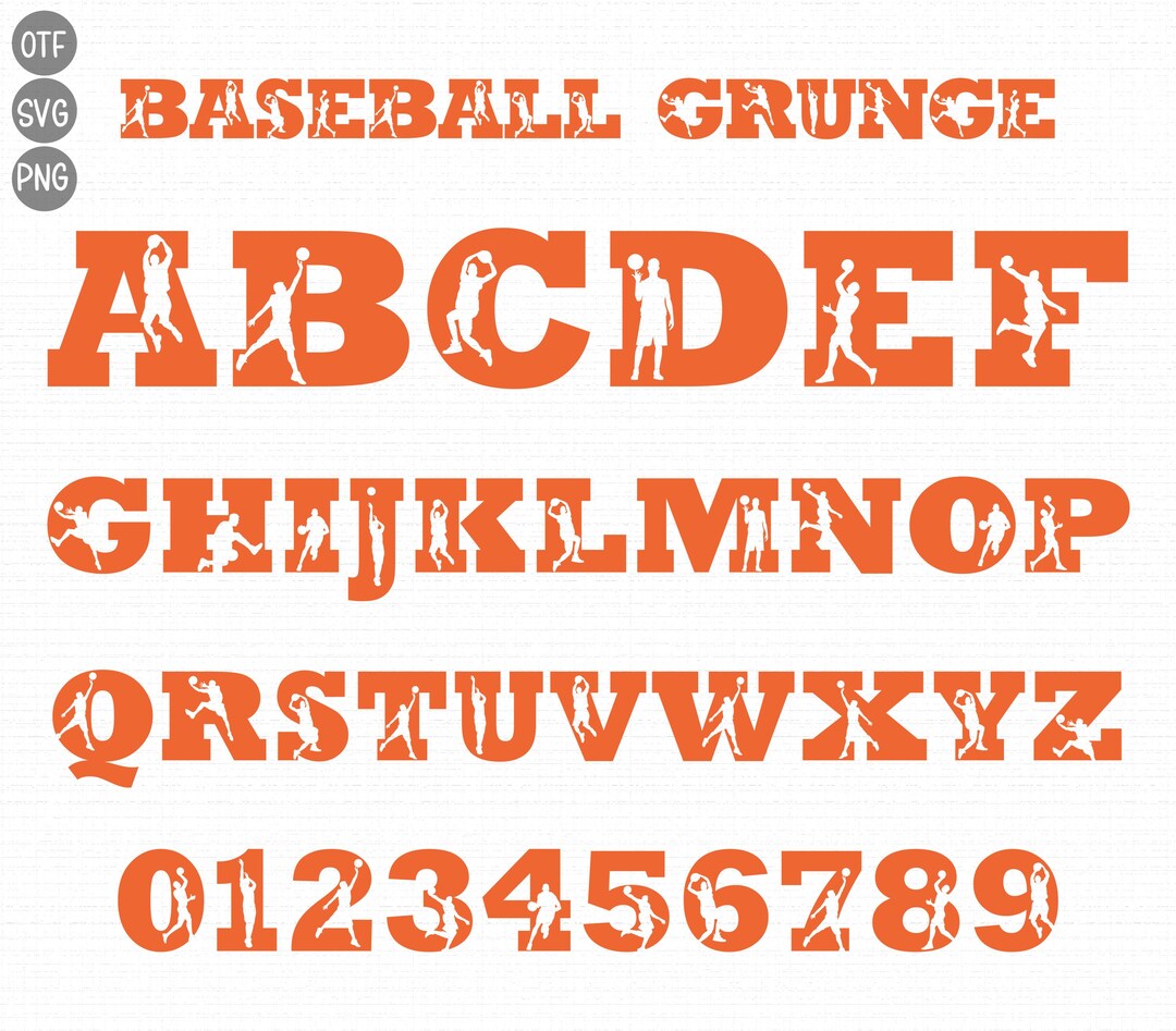 Basketball Player Font Svg, Basketball Player Letters Svg Png, Alphabet ...