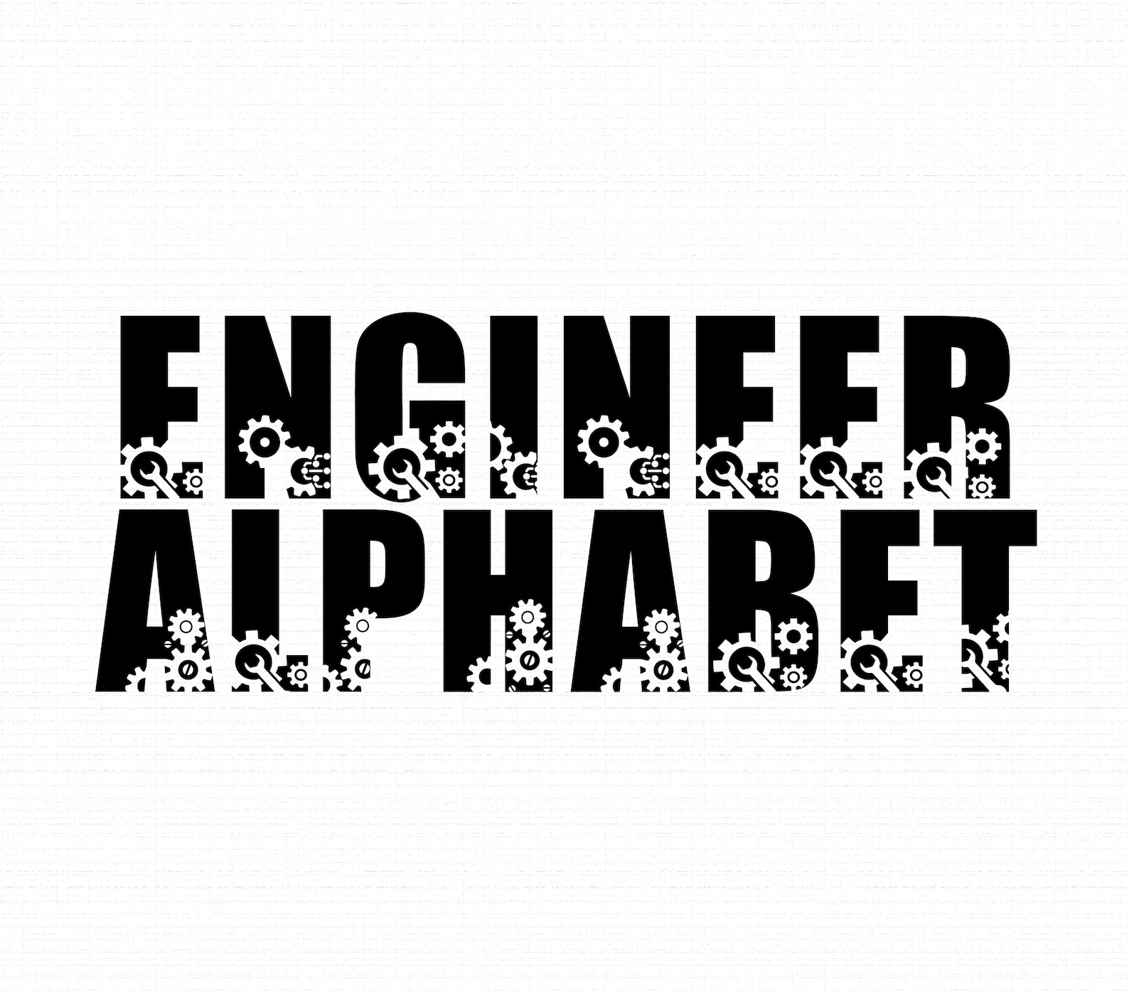 Engineer Font Svg, Engineer Letters Svg Png, Alphabet Font Svg ...
