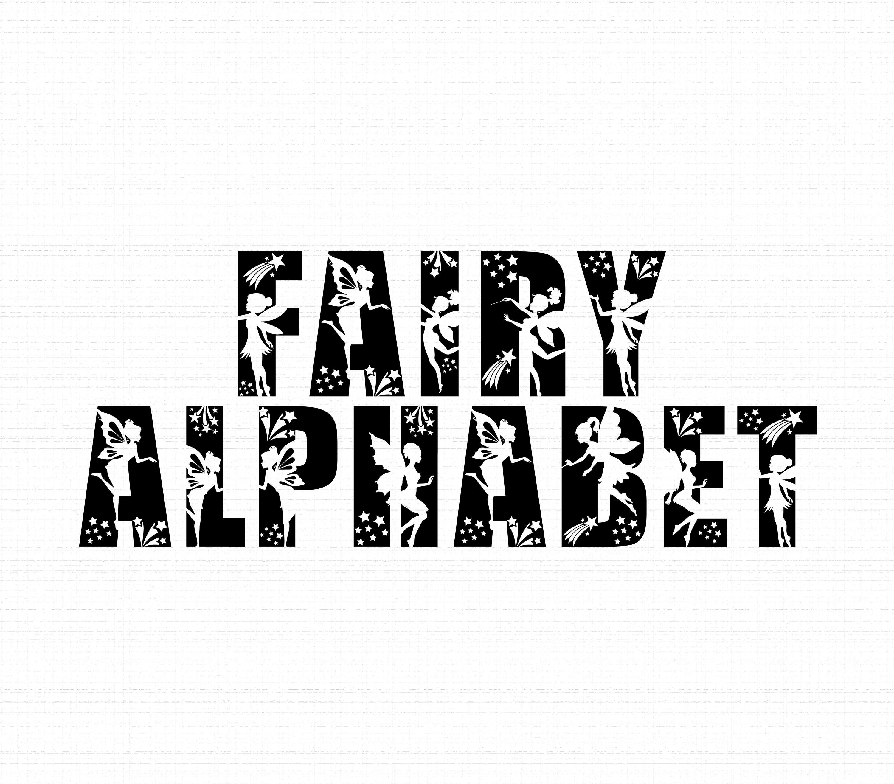 Fairy Font Svg, Fairy Letters Svg Png, Alphabet Font Svg, Fairy ...