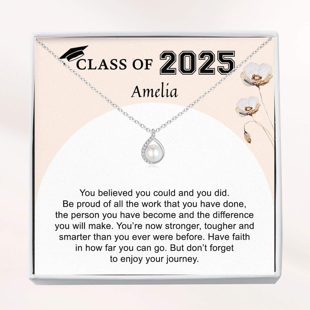 Graduation Necklace, College Graduation Gifts, Graduation Personalized ...