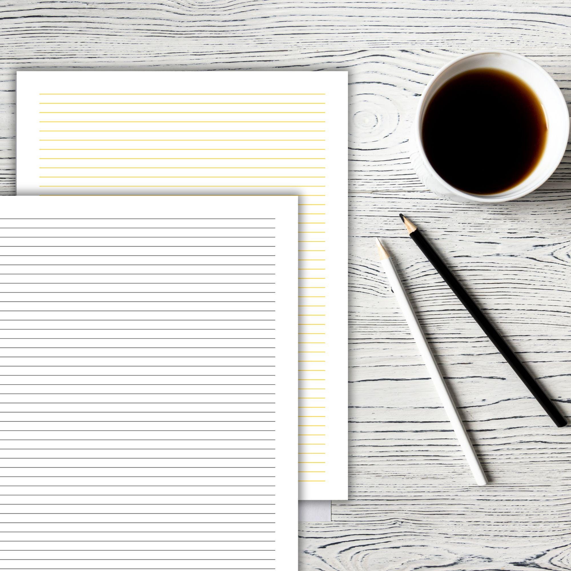 Printable Lined Paper Bundle With 6mm Spacing | Instant Download ...