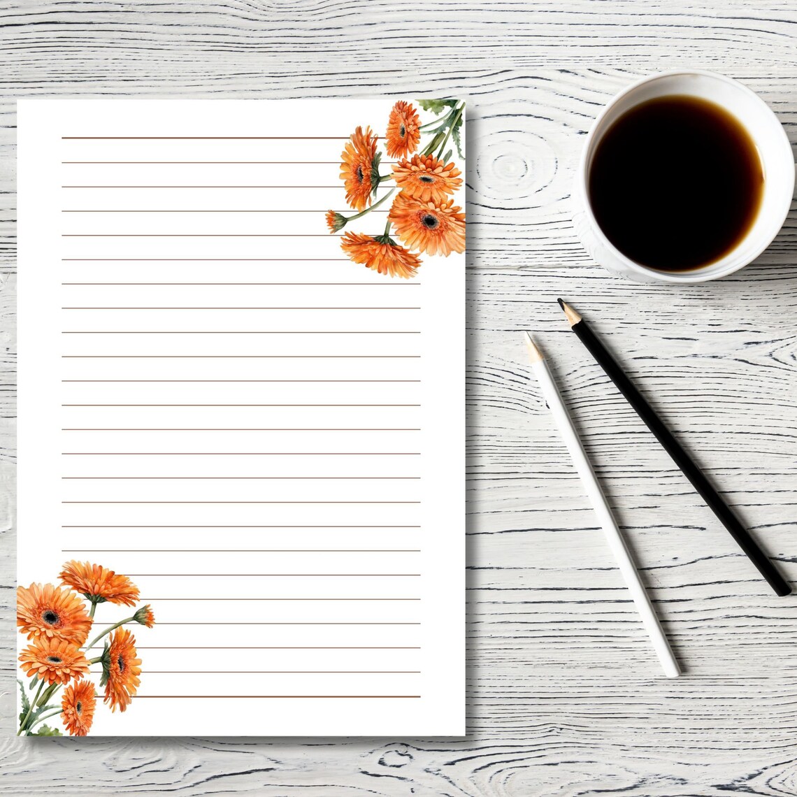 Printable Stationery Paper, Printable Writing Paper, Printable Letter ...
