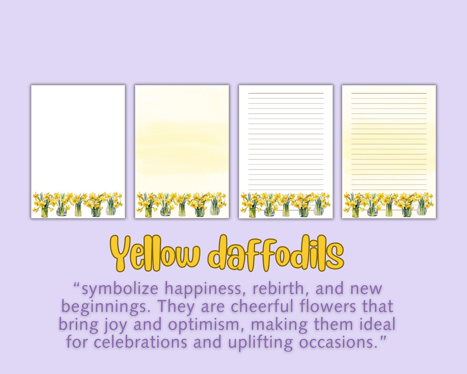 Printable Letter Paper | Printable Writing Paper | Floral Paper | Note ...
