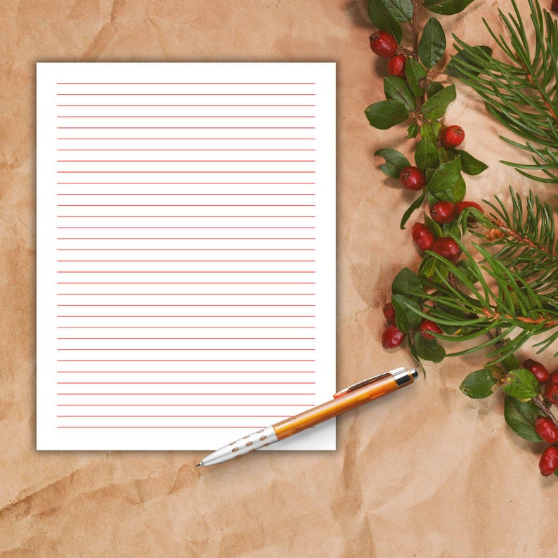 Printables Lined Paper, Writing Note Paper | Black, Grey, Brown, Red ...