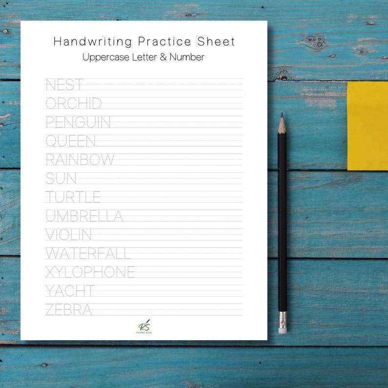 Handwriting Practice Sheets, Printable Handwriting Worksheets, Alphabet ...