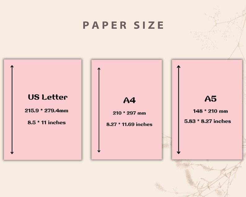 Printable Lined Paper Bundle - 6mm Spacing | 10 Line Colors | A4, A5 ...