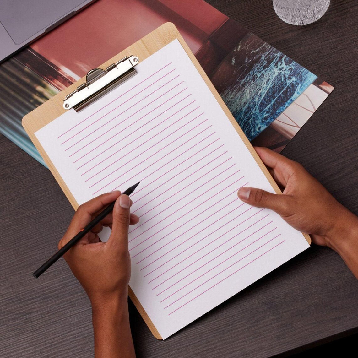 Printable Lined Paper | Pink Lines | Narrow Ruled, College Ruled, Wide ...