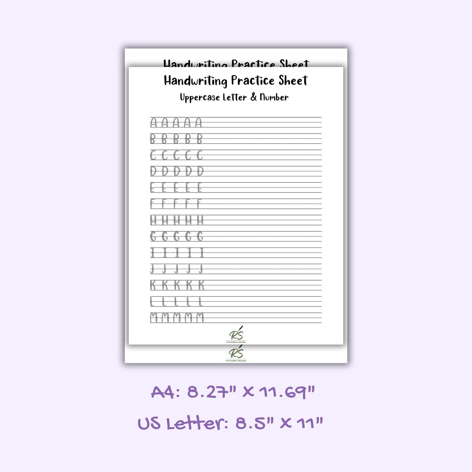 Handwriting Practice Sheets, Printable Handwriting Worksheets, Alphabet ...