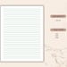 Printable Lined Paper: 8mm Spacing, Colorful Lines (digital Download ...