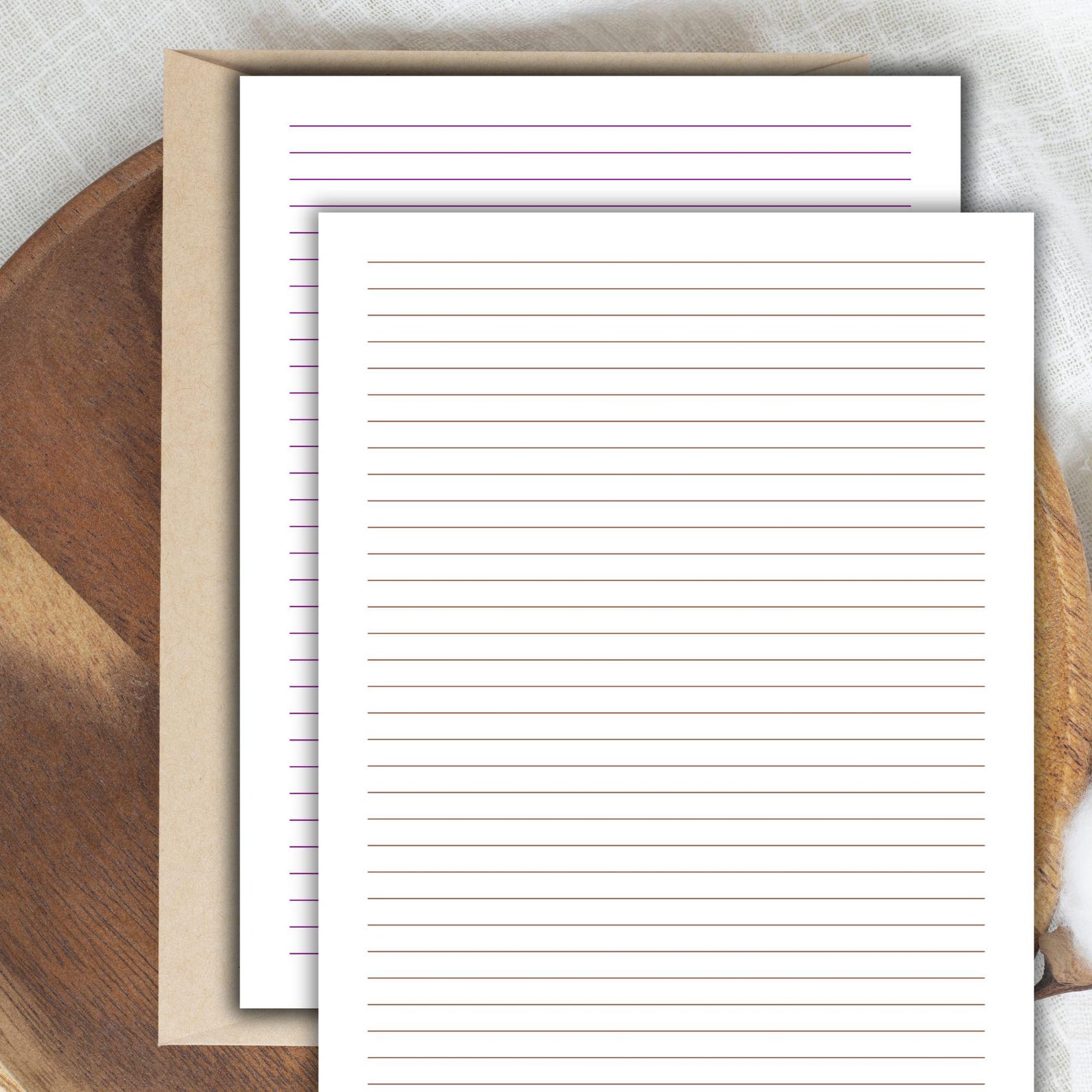 Printable Lined Paper Bundle With 8mm Spacing | Instant Download ...