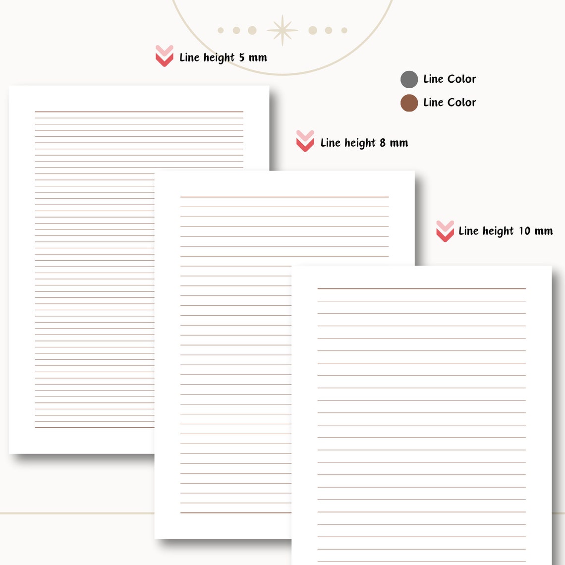 Basic Lined Paper, Paper Notes, Note Page, Writing Paper, Notes Planner ...