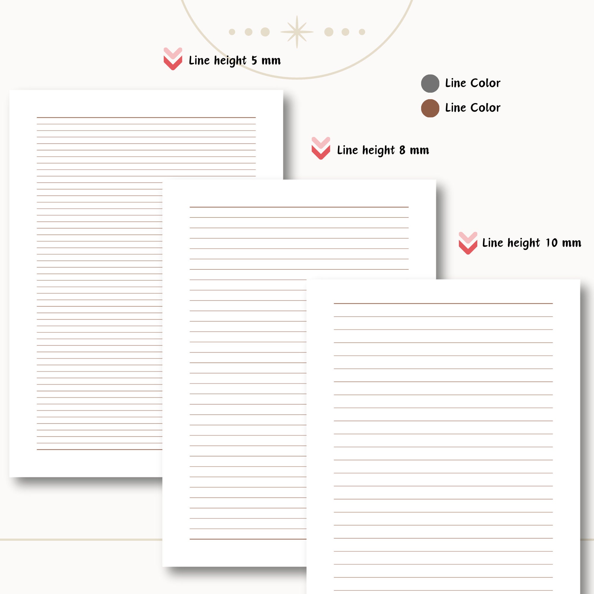 Basic Lined Paper, Paper Notes, Note Page, Writing Paper, Notes Planner ...