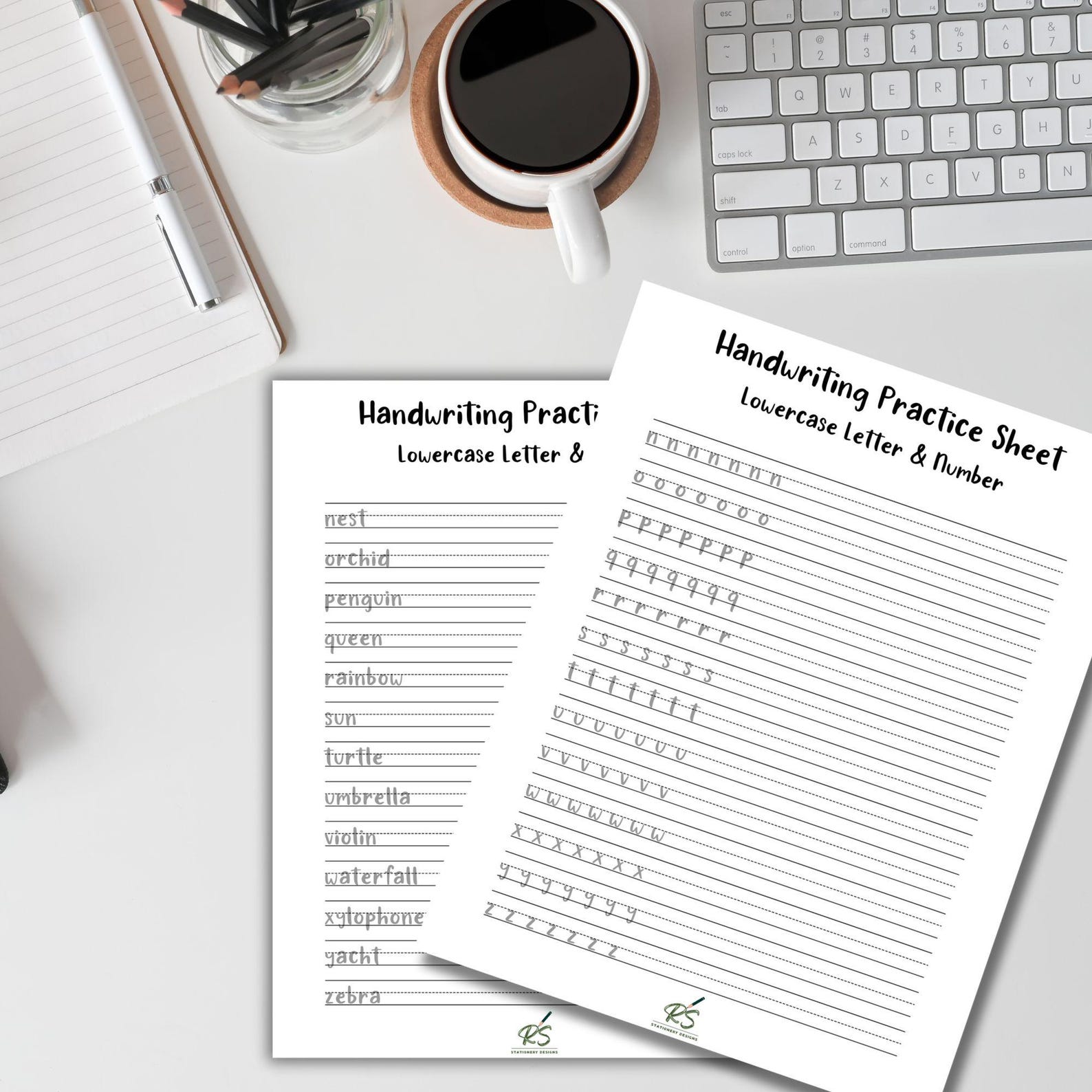 Handwriting Practice Sheets, Printable Handwriting Worksheets, Alphabet ...