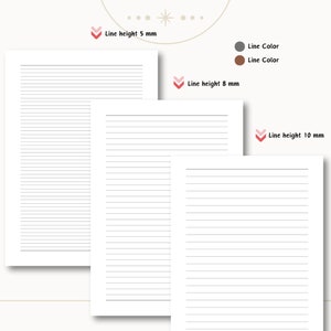 Basic Lined Paper, Paper Notes, Note Page, Writing Paper, Notes Planner ...