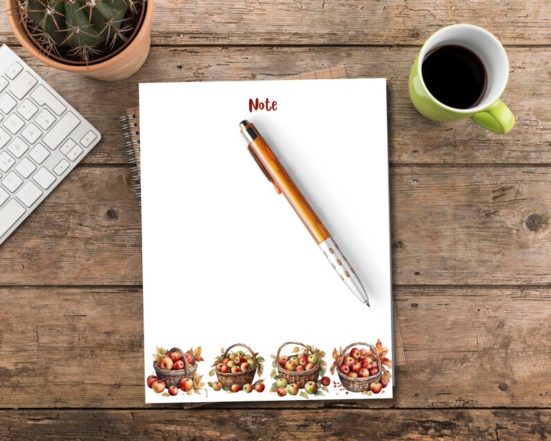 Printable Autumn Letter Paper, Autumn Writing Paper, Printable ...