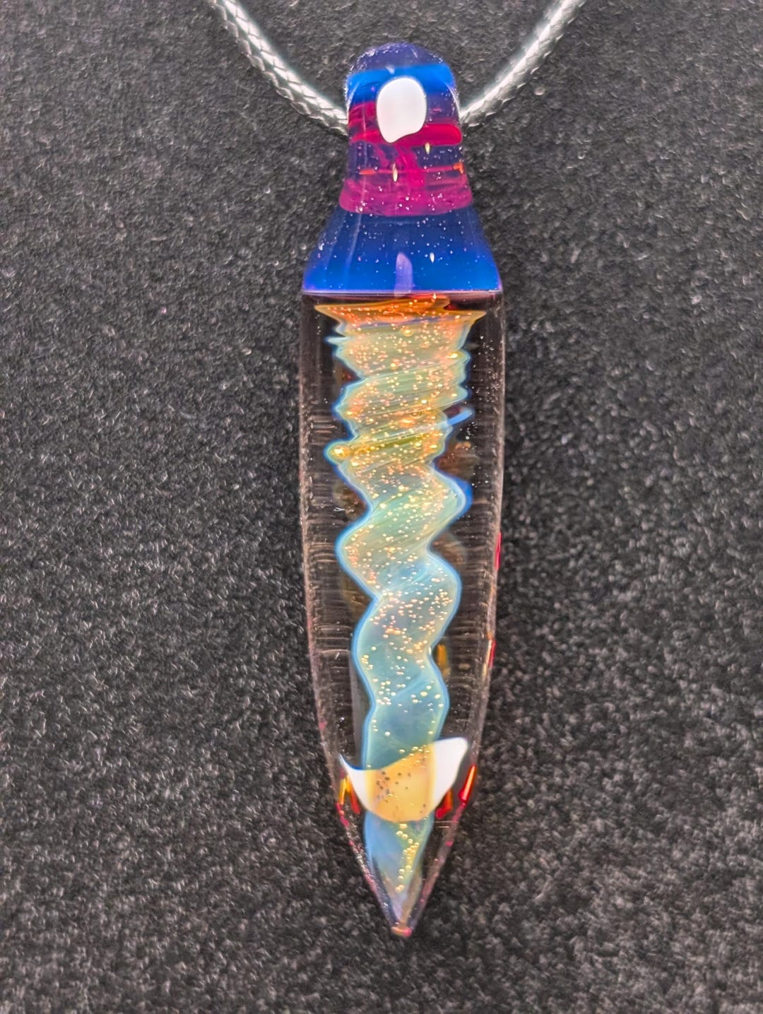 Alien Tendril Pendant With Sparkles of Pure Silver Throughout. Comes ...