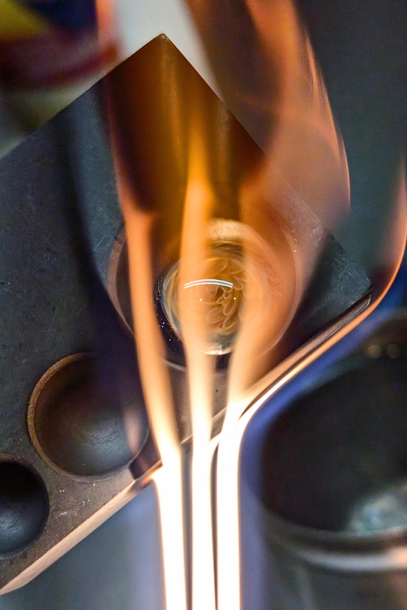 Hazy Purple-amber Borosilicate Bullet Pendant. Comes With Necklace and ...