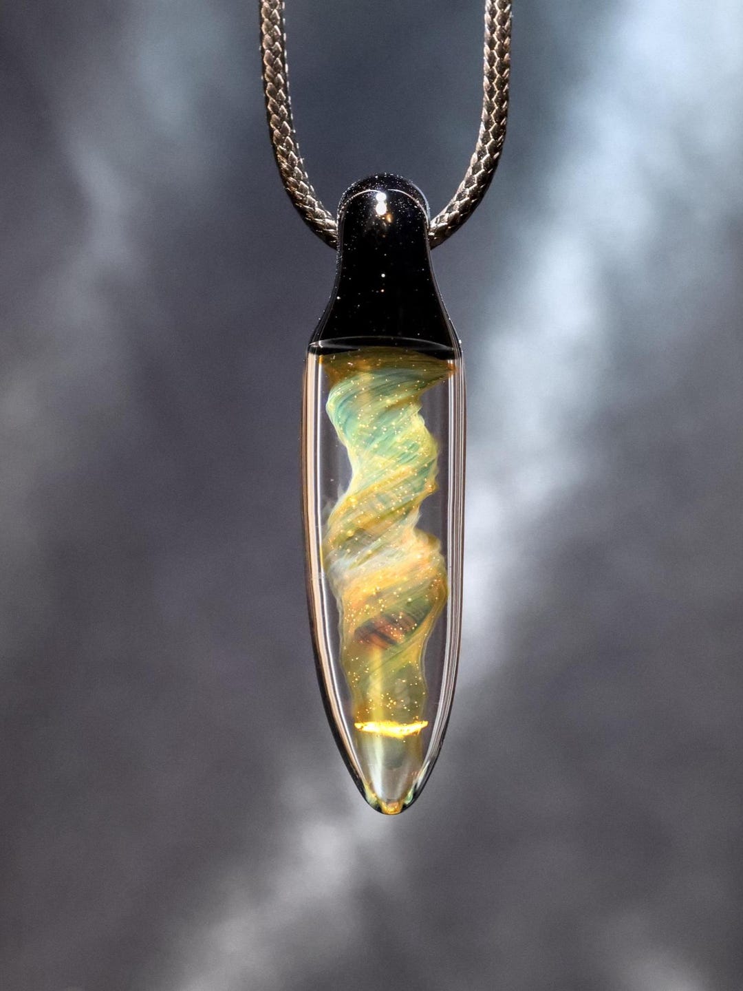 Alien Tendril Pendant With Sparkles of Pure Silver Throughout. Comes ...