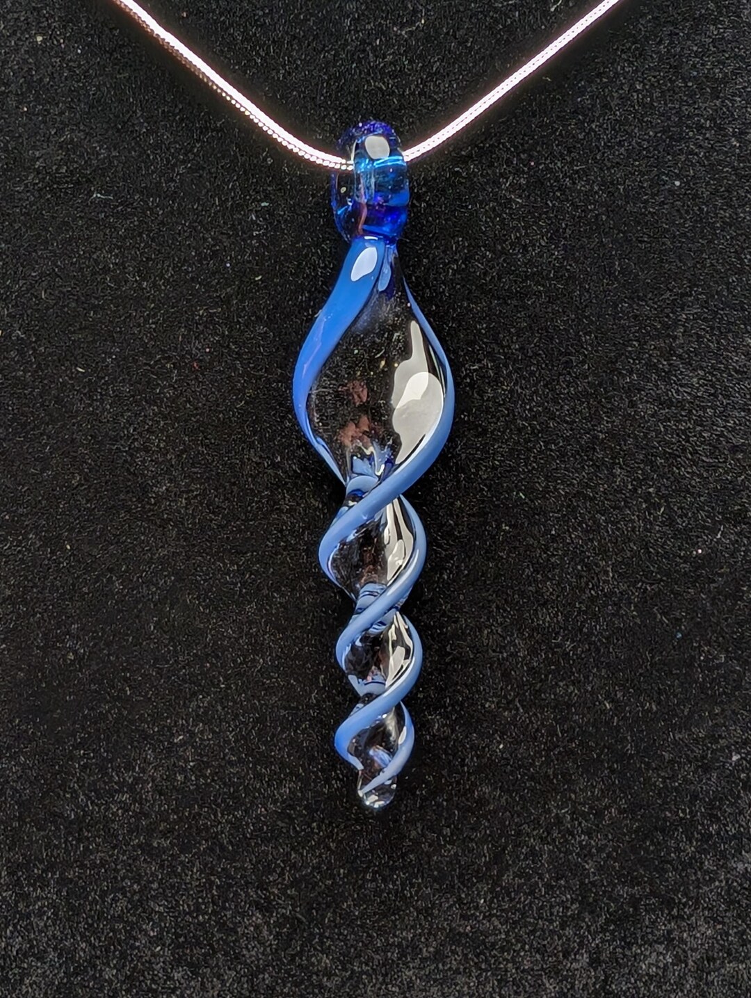 Hand-blown Glass Mini-icicle Pendants - One-of-a-kind Borosilicate ...