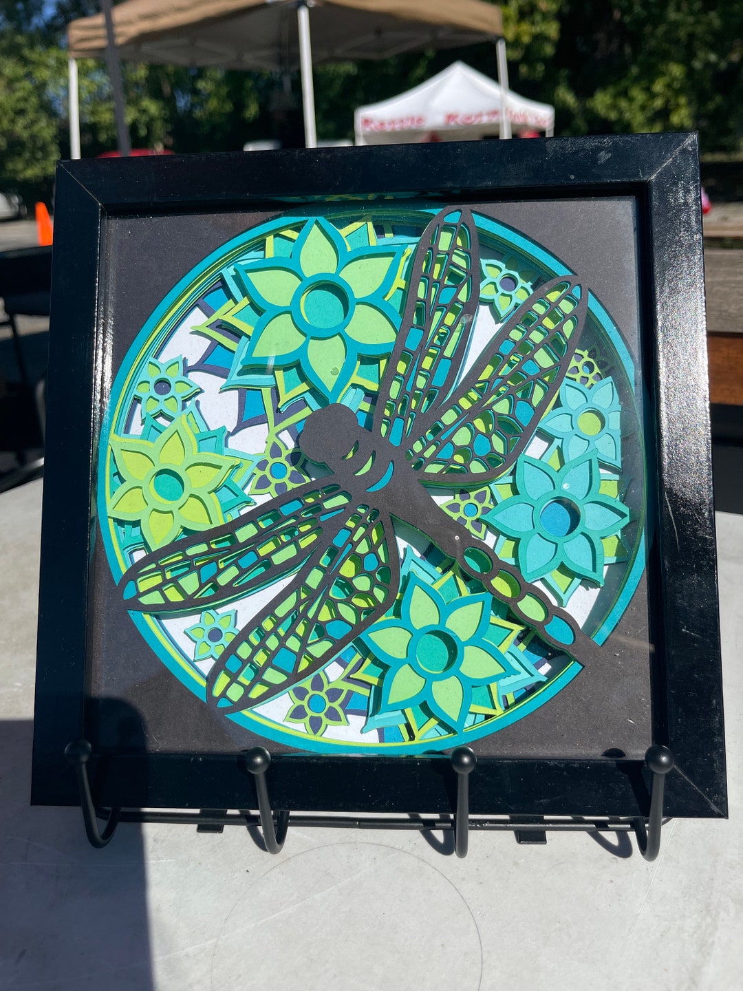 3D Dragonfly Shadow Box - Etsy