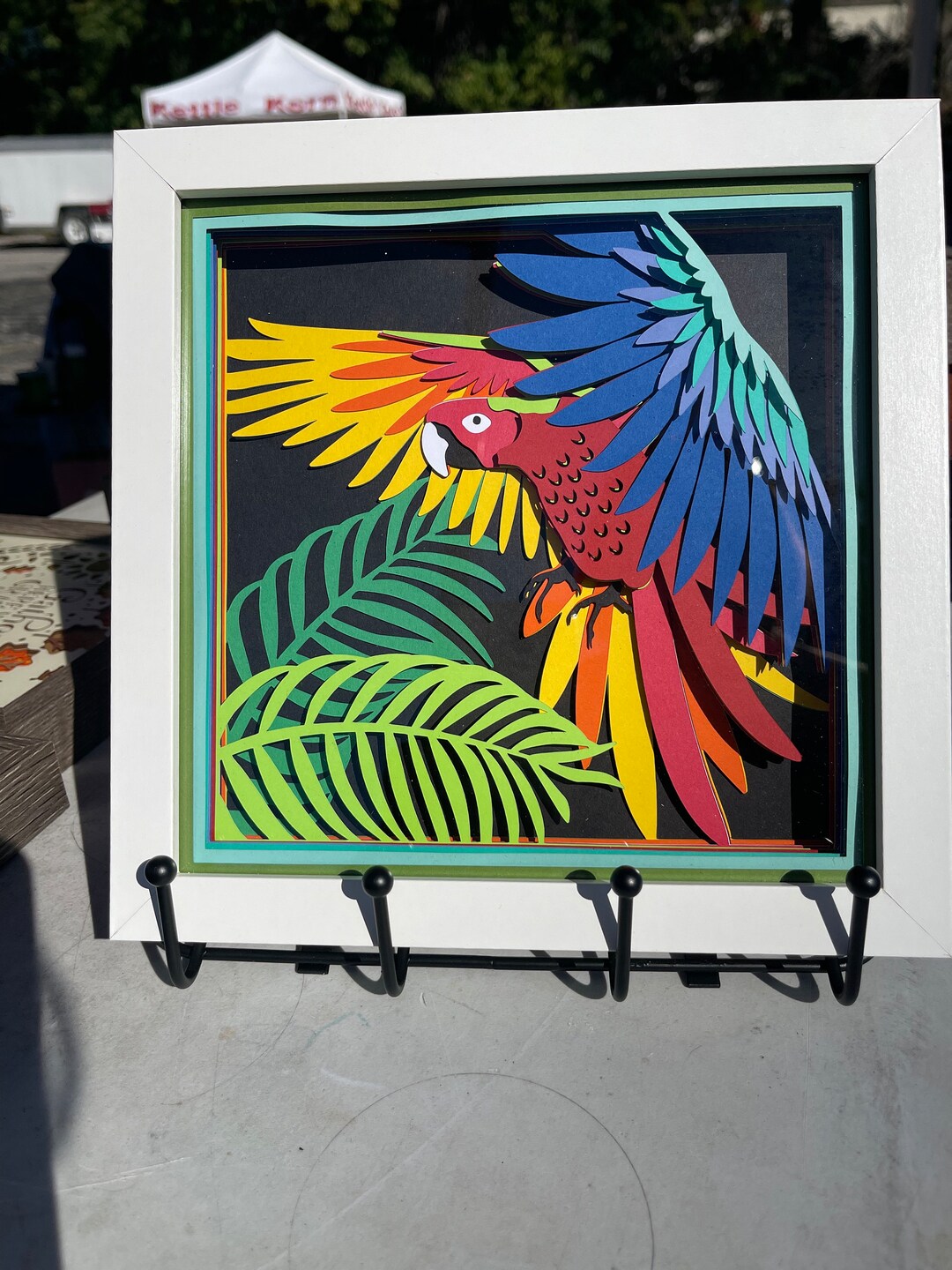 3D Parrot Shadow Box - Etsy
