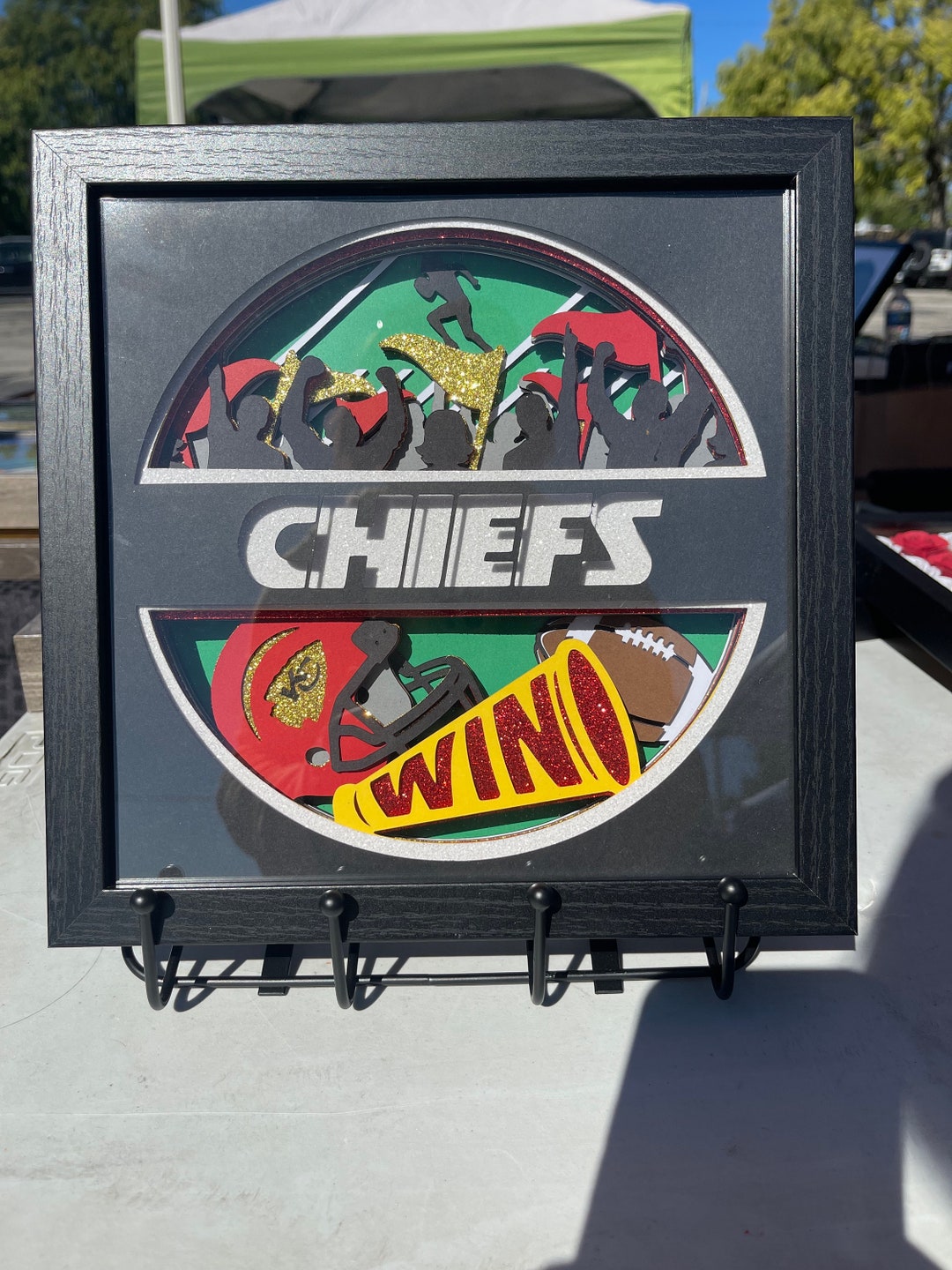 3d Chiefs Shadow Box - Etsy