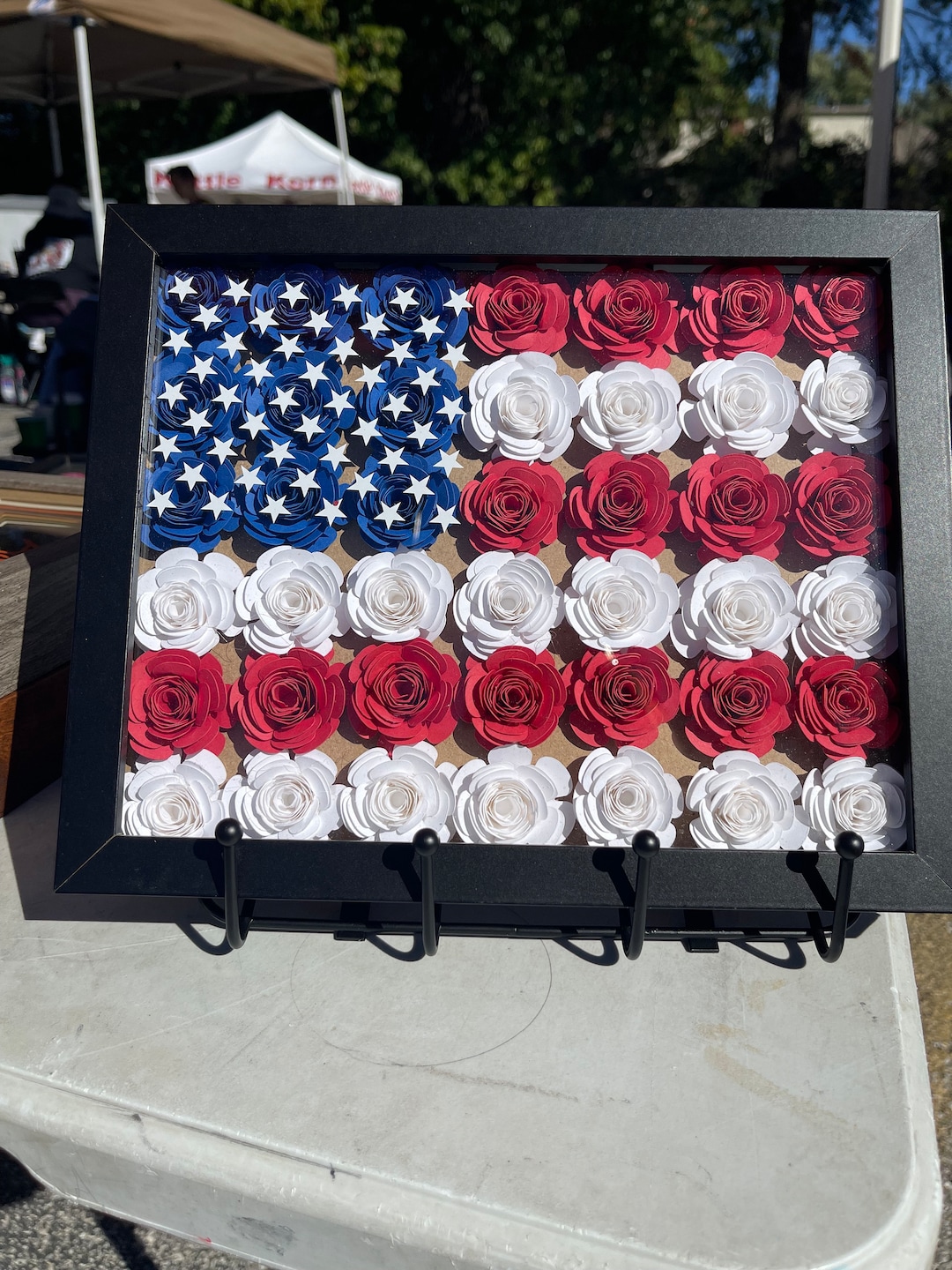 Rolled Roses Flag - Etsy
