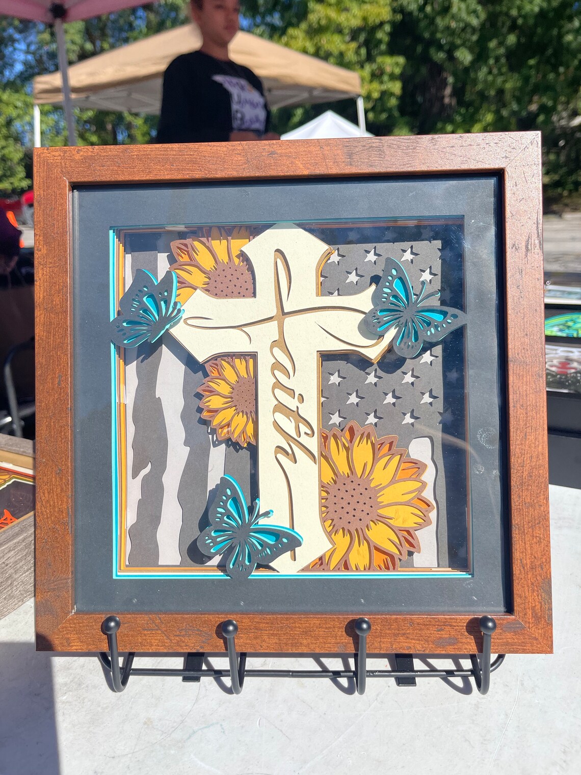 3D Faith Cross With Butterflies Shadow Box - Etsy