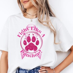 Breast Cancer - Panthers - Pink Out - PNG DTF Sublimation Instant ...